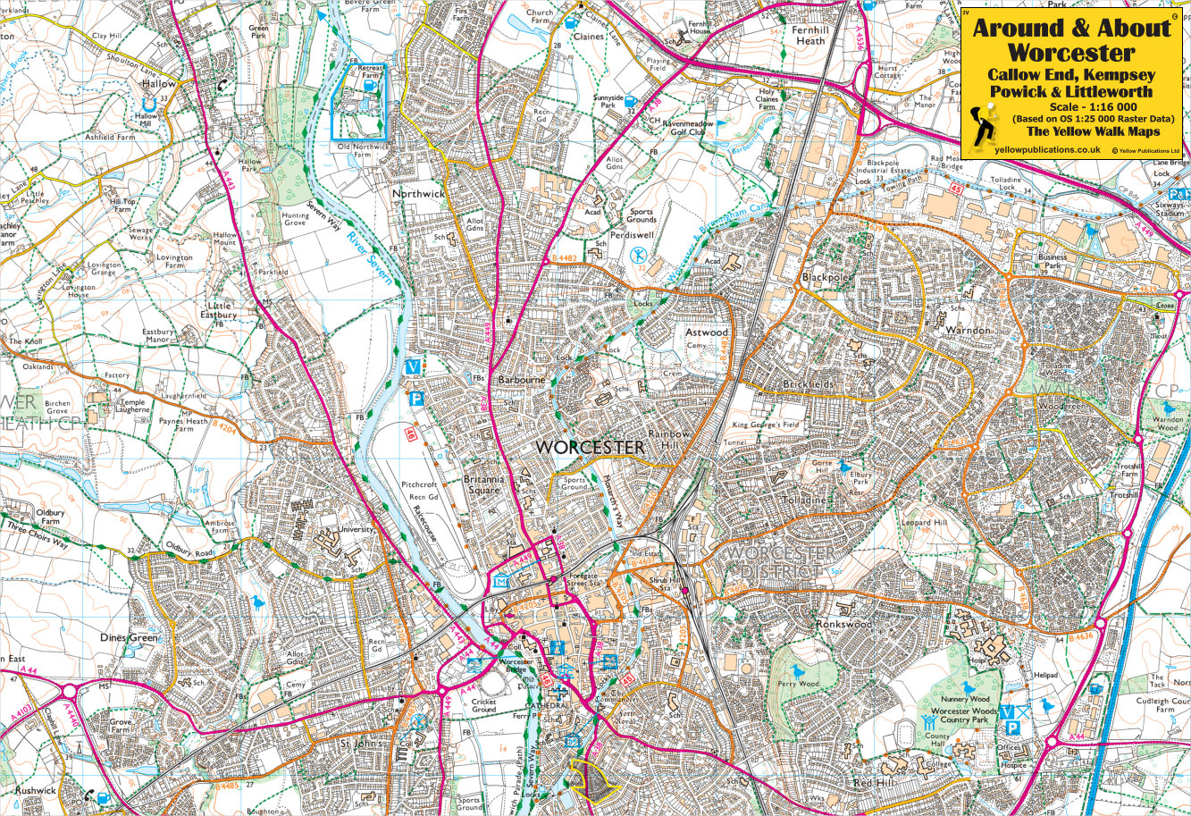 Worcester Walking Map